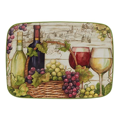 Certified International Meadow Brook Rectangular Platter 14" x 10"