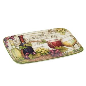 Certified International Meadow Brook Rectangular Platter 14" x 10"