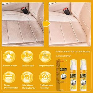 Car Magic Foam Cleaner, Foam Cleaner for Car, Foam Cleaner All Purpose, Multi-Purpose Foam Cleaner, Powerful Stain Removal Kit (30ml, 3pcs)