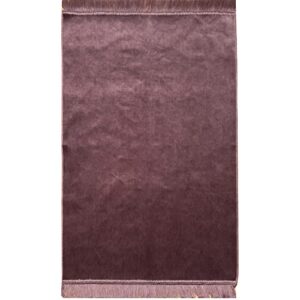 modefa turkish islamic velvet janamaz prayer rug - prayer mat carpet for men and women - traditional muslim sajadah - ramadan or eid gift - solid simple (lilac)