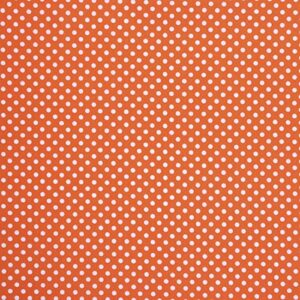 Mook Fabrics Cotton Polka Dot, Orange