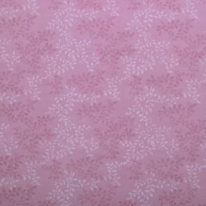 Mook Fabrics Flannel Leaves, Orchid Smoke