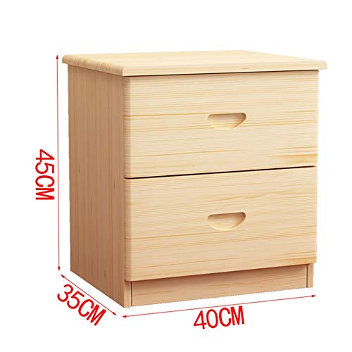 SJYDQ Simple Bedside Table All Solid Wood Simple Bedroom Storage Cabinet, Bedside Storage Bedside Table