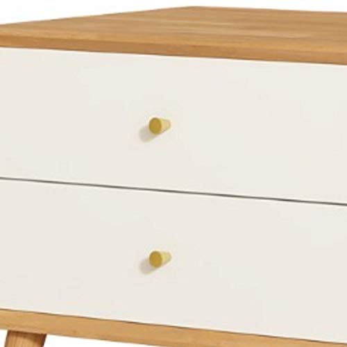 SJYDQ Nordic Bedside Table Solid Wood Locker Storage Cabinet, Simple and Assembled Bedside Table