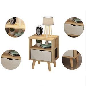 SJYDQ Simple Bedside Table Cabinet Bedroom Locker, Economical Nordic Mini Bedroom Bedside Table Locker