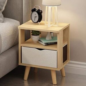 SJYDQ Simple Bedside Table Cabinet Bedroom Locker, Economical Nordic Mini Bedroom Bedside Table Locker