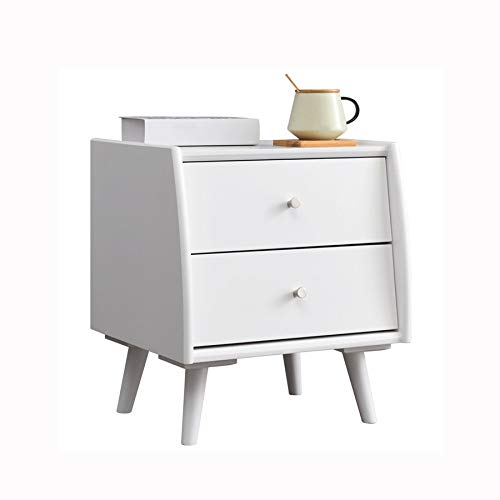 SJYDQ All Solid Wood Bedside Table Simple Nordic Style Bedroom Locker ，Mini Small Multifunctional Bedside Cabinet Simple