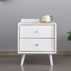 SJYDQ All Solid Wood Bedside Table Simple Nordic Style Bedroom Locker ，Mini Small Multifunctional Bedside Cabinet Simple