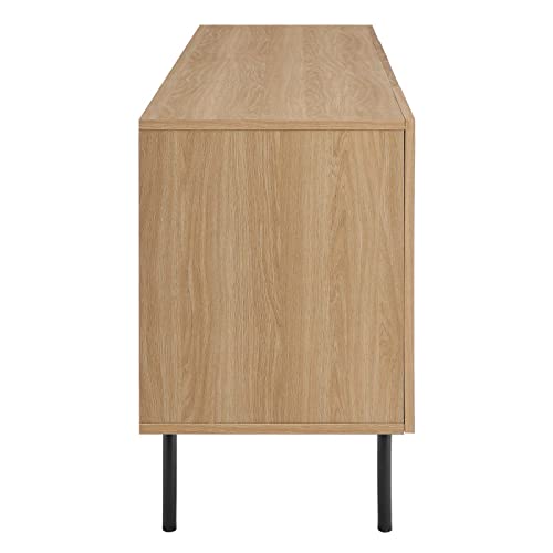 Modway Chaucer Modern Wood Grain Buffet Table Sideboard in Oak