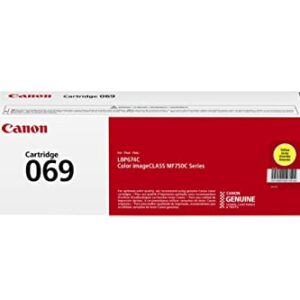 Canon 069 Yellow Toner Cartridge, Compatible to MF753Cdw, MF751Cdw and LBP674Cdw Printers