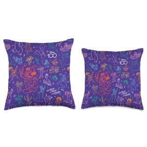 Disney 100 Years Wonder Musical Friends D100 Throw Pillow, 18x18, Multicolor