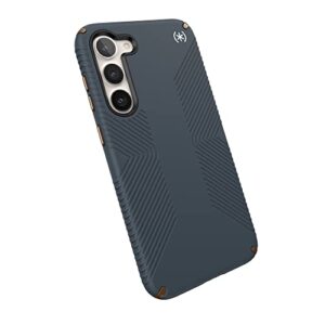 speck samsung galaxy s23 plus case - drop protection, extra grip, scratch resistant & shock-absorbent case for galaxy s23 plus - slim design s23 + grip case - grey, bronze, white presidio2