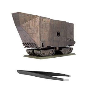 fascinations metal earth premium series star wars jawa sandcrawler 3d metal model kit bundle with tweezers