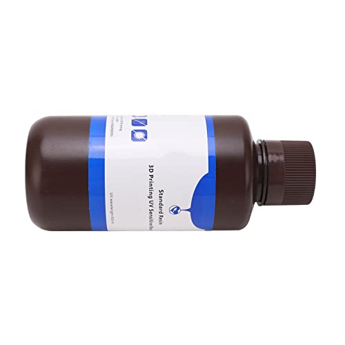 Photopolymer Resin, 3D Printer Resin High Toughness 405nm Wavelengh Quick Curing Better Effect 500g LCD DLP for Model(Transparent Blue)