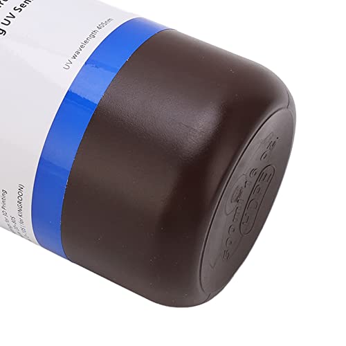 Photopolymer Resin, 3D Printer Resin High Toughness 405nm Wavelengh Quick Curing Better Effect 500g LCD DLP for Model(Transparent Blue)