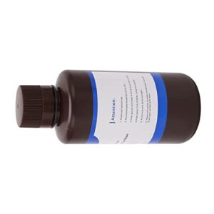 Photopolymer Resin, 3D Printer Resin High Toughness 405nm Wavelengh Quick Curing Better Effect 500g LCD DLP for Model(Transparent Blue)