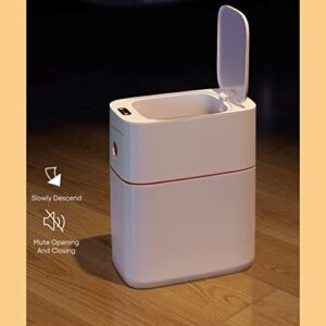 N/A Smart Sensor Trash Can Electronic Automatic Bathroom Waste Garbage Bins ( Color : Gray )