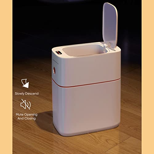 N/A Smart Sensor Trash Can Electronic Automatic Bathroom Waste Garbage Bins ( Color : Gray )