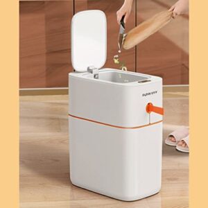 N/A Smart Sensor Trash Can Electronic Automatic Bathroom Waste Garbage Bins ( Color : Gray )