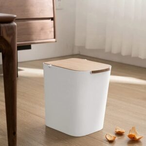 DOUBA Trash Can Household Trash Can Press Storage Bin with Lid Trash Can Kitchen Bathroom Trash Can