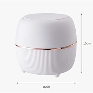 DOUBA Desktop Trash Can Dustbin Bin Household Mini Bedside Waste Bin Tea Table Small Garbage Bucket ( Color : OneColor , Size : 1pcs )