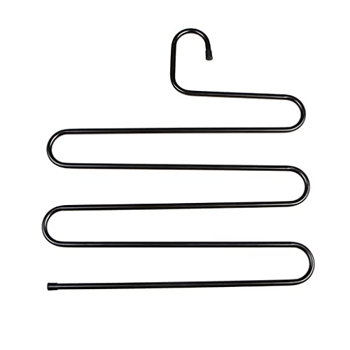 IULJH S Shape Anti-Slip Pants Hanger Hanger Space Saver Hanger Locker for Hanging Clothes Pants Scarf Towel Tiel