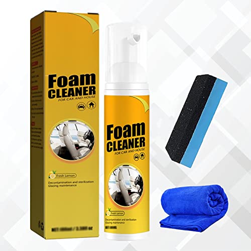 2023 Car Magic Foam Cleaner, Magic Foam Cleaner for Car, Foam Cleaner All Purpose Heavy Duty, Multipurpose Foam Cleaner, Car Kitchen Cleaner, 100ml (1)