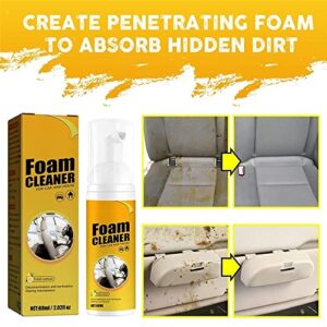 2023 Car Magic Foam Cleaner, Magic Foam Cleaner for Car, Foam Cleaner All Purpose Heavy Duty, Multipurpose Foam Cleaner, Car Kitchen Cleaner, 100ml (1)