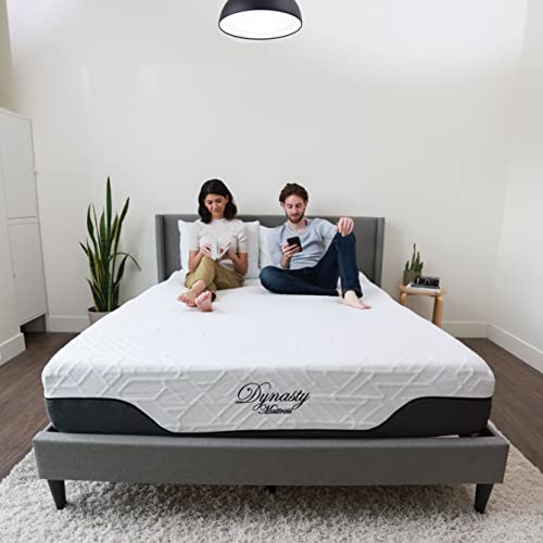 DynastyMattress Essential 12 Inch King Size Cooling Gel Memory Foam Mattress Bed Extra Firm