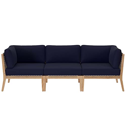 Modway Clearwater Sofas, Gray Navy