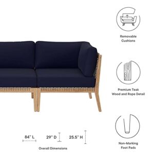 Modway Clearwater Sofas, Gray Navy