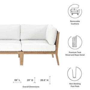 Modway Clearwater Sofas, Gray White