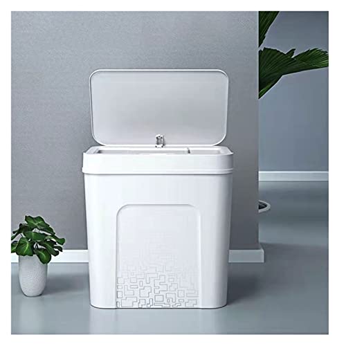 XBWEI Smart Sensor Automatic Electronic Garbage Can Dwaterproof Bathroom Toilet Water Narrow Seam Trash Can Bathroom