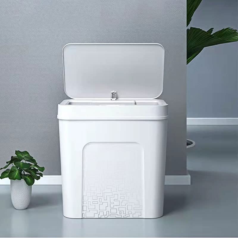 XBWEI Smart Sensor Automatic Electronic Garbage Can Dwaterproof Bathroom Toilet Water Narrow Seam Trash Can Bathroom