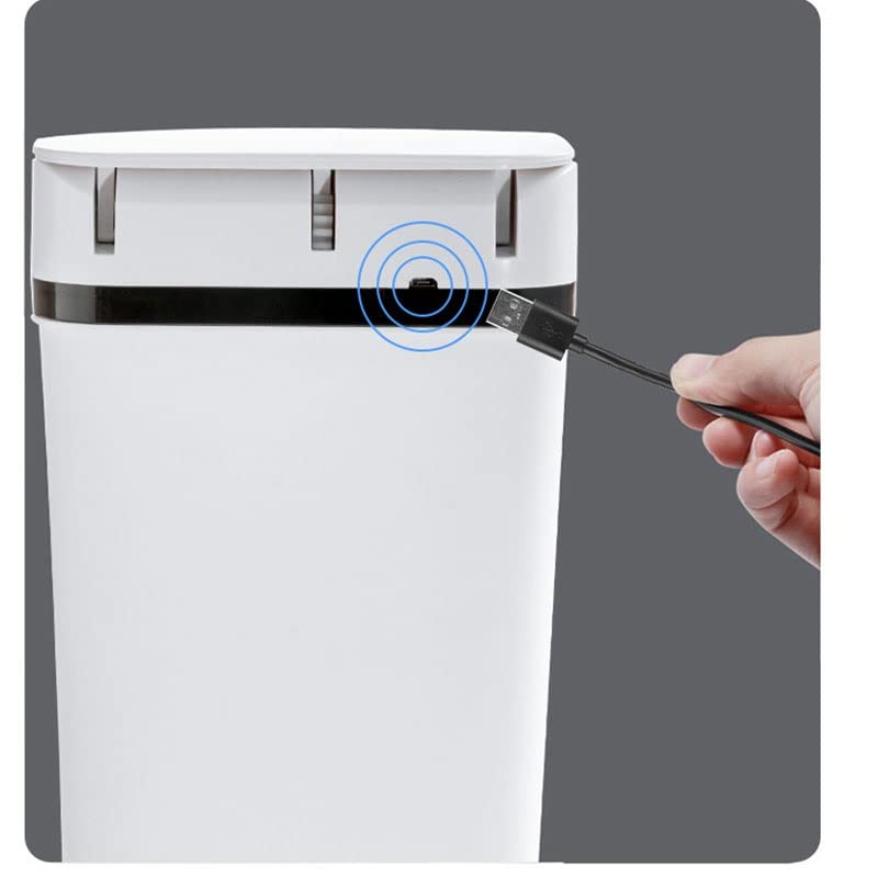 XBWEI Smart Trash Can for Bathroom Kitchen Automatic Wastebasket Waterproof Trash Waste Bins