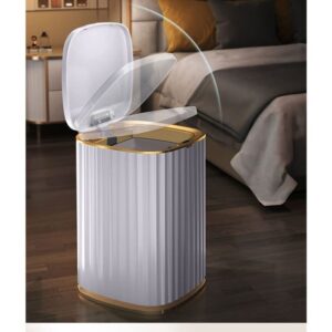 XBWEI Shipping Smart Sensor Garbage Bin Kitchen Bathroom Toilet Trash Can Best Automatic Induction Waterproof Bin with Lid 15L