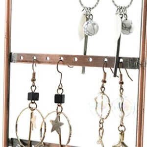 ZSEDP Rotate the Wall to try The Multifunctional Metal Hanging Earrings, Necklace and Bracelet Display Stand