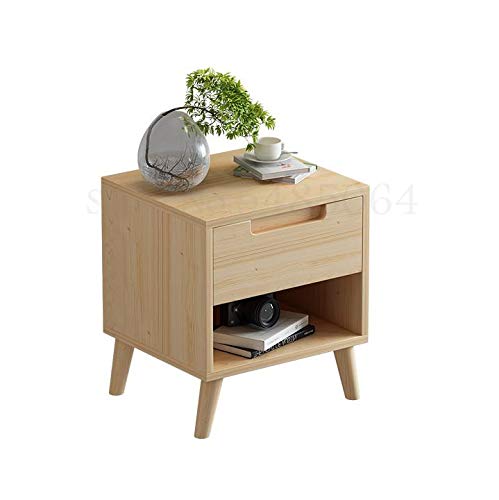 SJYDQ Nordic Simple Bedside Table Minimalist Bedroom Solid Wood Storage Cabinet Storage Cabinet Bedside