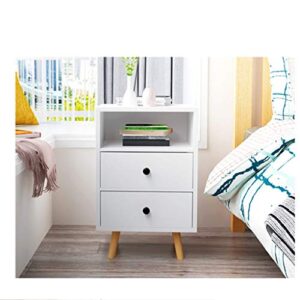 SJYDQ End Tables, Night Stand with Drawer Cabinet for Bedroom Bedside Table Furniture Side Table