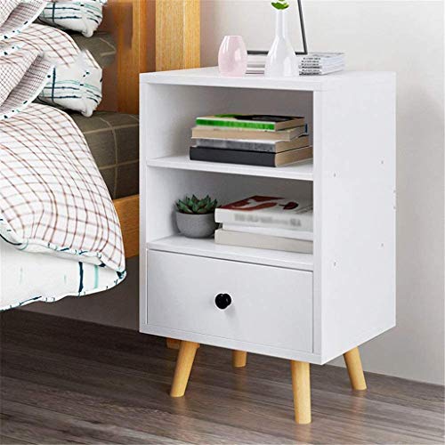 SJYDQ End Tables, Night Stand with Drawer Cabinet for Bedroom Bedside Table Furniture Side Table