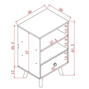 SJYDQ End Tables, Night Stand with Drawer Cabinet for Bedroom Bedside Table Furniture Side Table