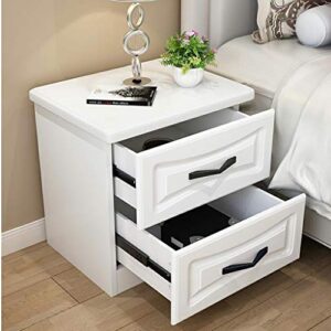 SJYDQ Nightstand with 2 Drawers,Bedside Furniture Table Dresser for Home, Bedroom Accessories, Office, College Dorm