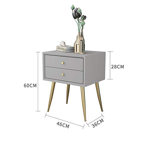 SJYDQ Nordic Bedroom Bedside Table Simple Solid Wood Storage Cabinet Simple Bedside Small Cabinet Side Cabinet (Color : E)