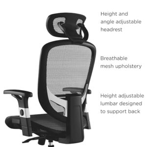 Union & Scale Flexfit Hyken Mesh Task Chair, Black, 2/Pack (Un59460v-Ccvs)