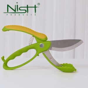 Upgraded Salad Scissors Tossing and Chopping Salad Chopper Heavy Duty Kitchen Salad Scissors Multifunction Double Blade Salad Cutting Tool