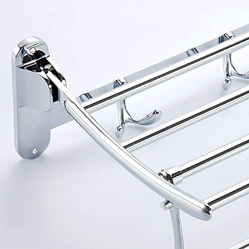 Reftol 18" Stainless Steel Towel Rack for Bathroom Towel Stand with Hook Bathroom Accessories, Best for Kitchen, Bathroom, Living Room, Storage Organizer, Kids Room