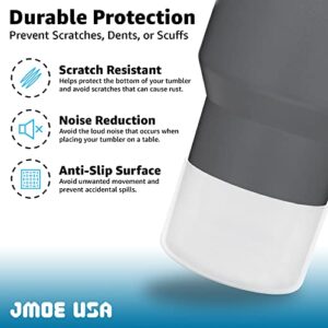 Jmoe USA Boot Sleeve for Stanley 40oz Quencher Adventure & 20oz & 30oz IceFlow Tumblers | Protects Against Dents & Scratches | Protector for Bottom of Cup (Frosted, 1-Pack)