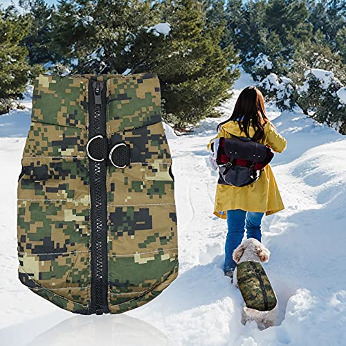 Winter Clothes for Dogs Small Female Camouflage Fashion Coat Dog Jacket Pet Vest for Small Dog Cloth Pet Clothes