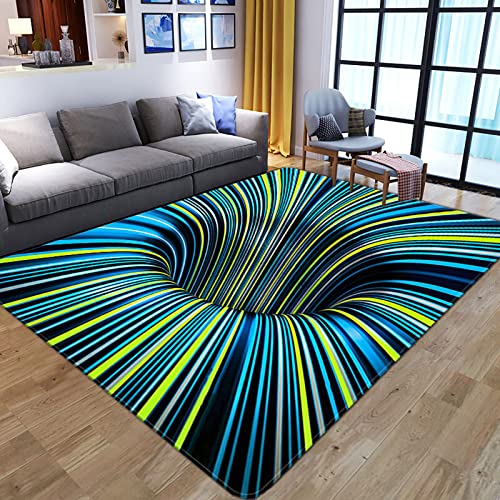 micidad 3D Optical Illusion Rug Non-Slip Vision Vertigo Area Rugs for Living Room Bedroom Table Floor Mats 15.7 in x 23.6 in(40 * 60cm)