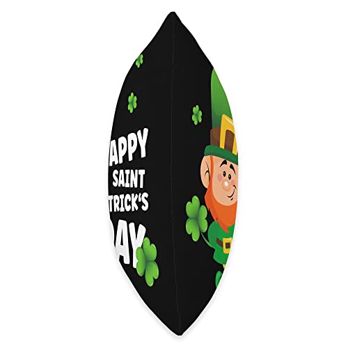 Happy Saint Patricks Day Cute Toddler Outfit Leprechaun Pattys Kids Party Boys Girls St Patricks Day Throw Pillow, 16x16, Multicolor